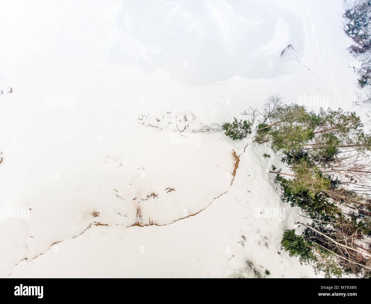 Sand pit in winter Stock Photo - Alamy