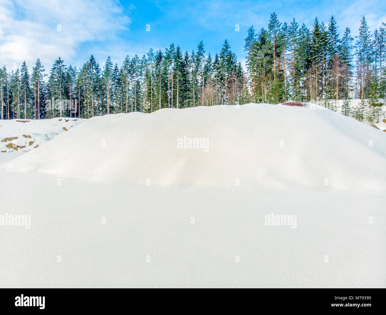 Sand pit in winter Stock Photo - Alamy