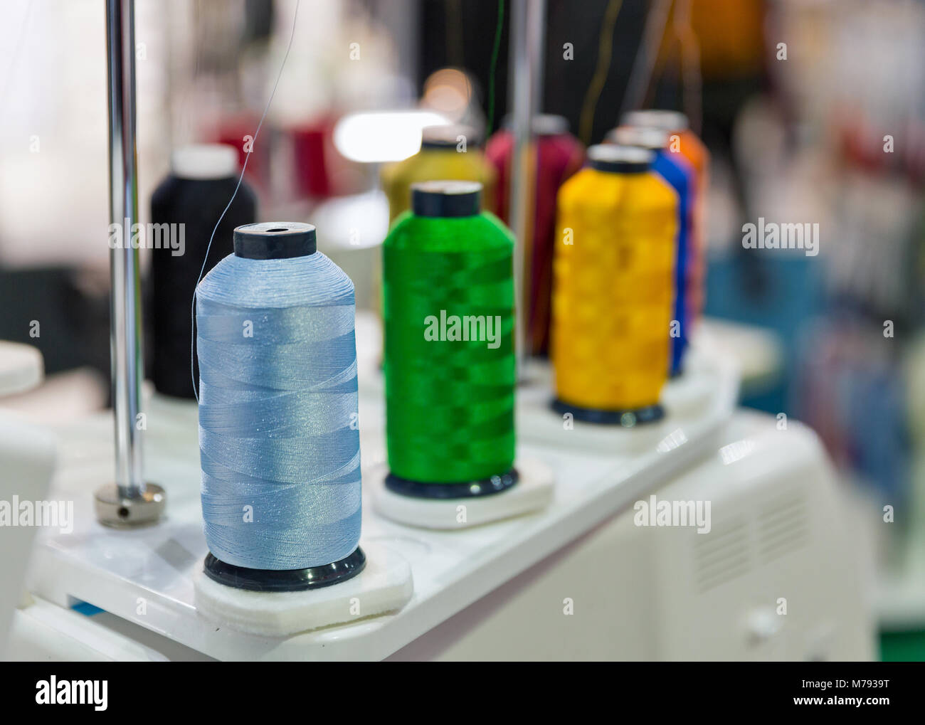 Cotton reels on sewing machine hi-res stock photography and images - Alamy