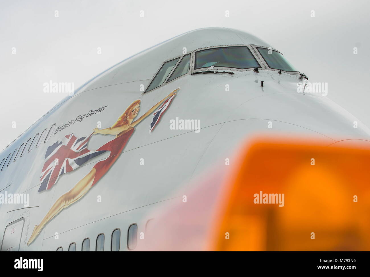 Boeing 747 girl virgin atlantic hi-res stock photography and images - Alamy