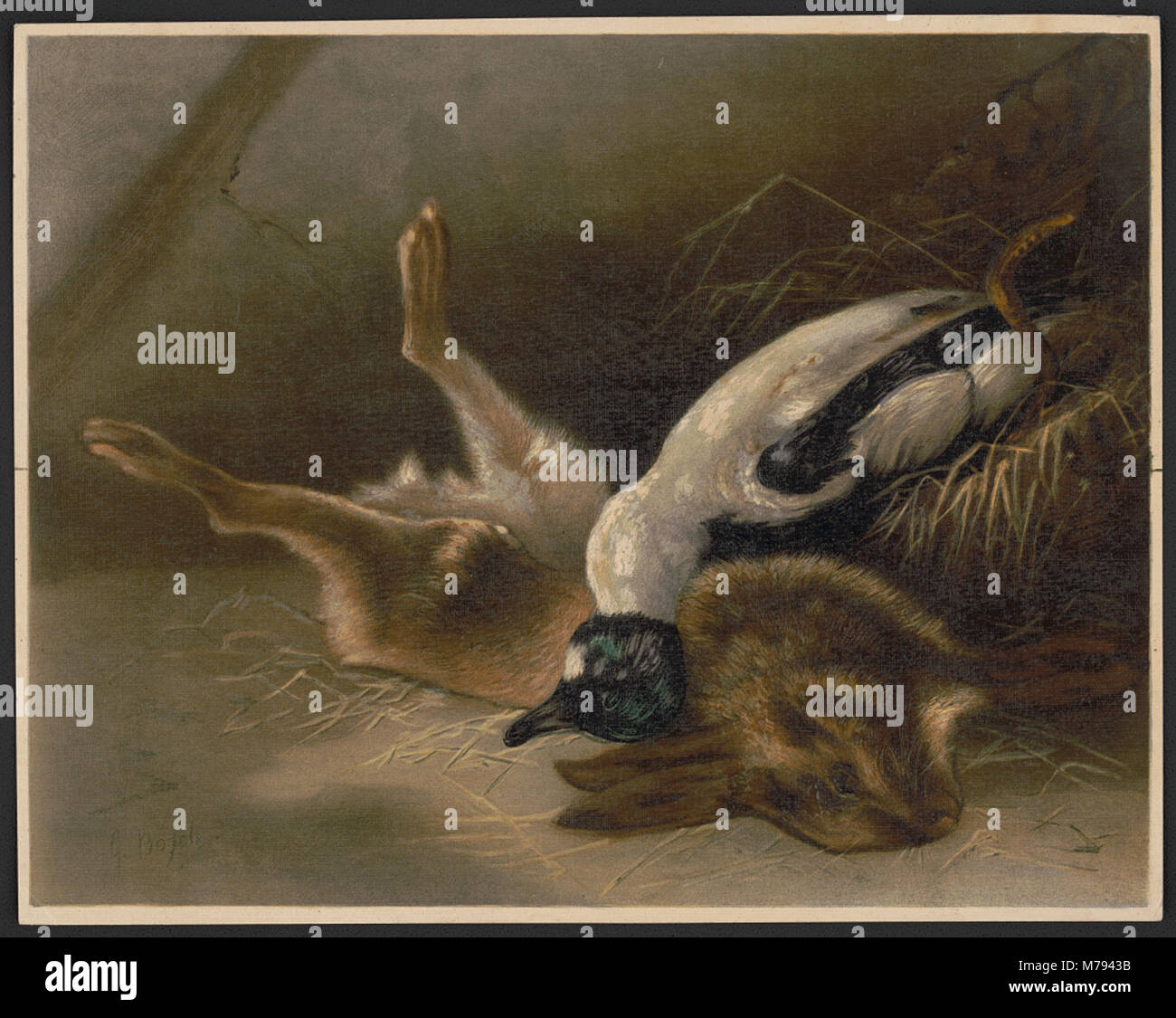 Dead game - by G. Bosett (i.e., Bossett). LCCN2016651888 Stock Photo ...