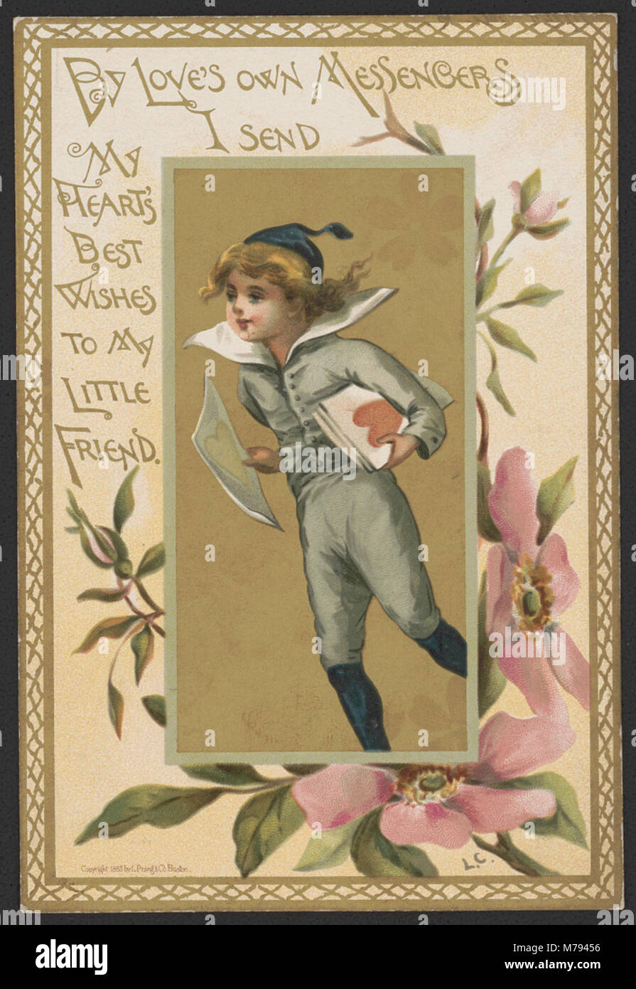 A heartfelt note, written by L.C., expressing warm and sincere wishes ...