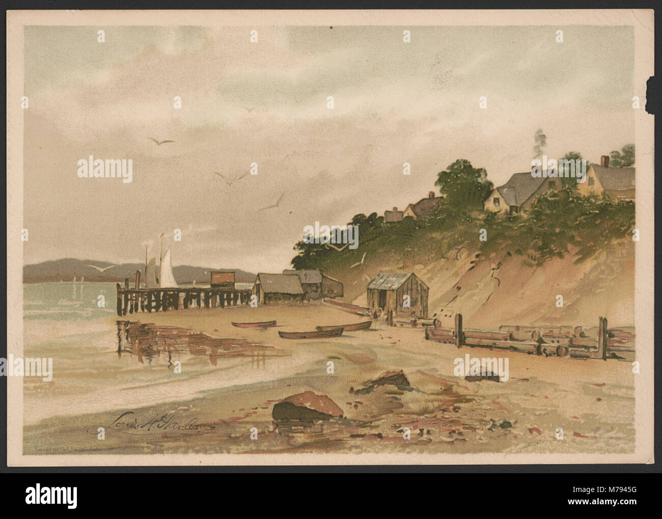 A photograph of Castine, Maine, captured by Louis K. Harlow. The image ...