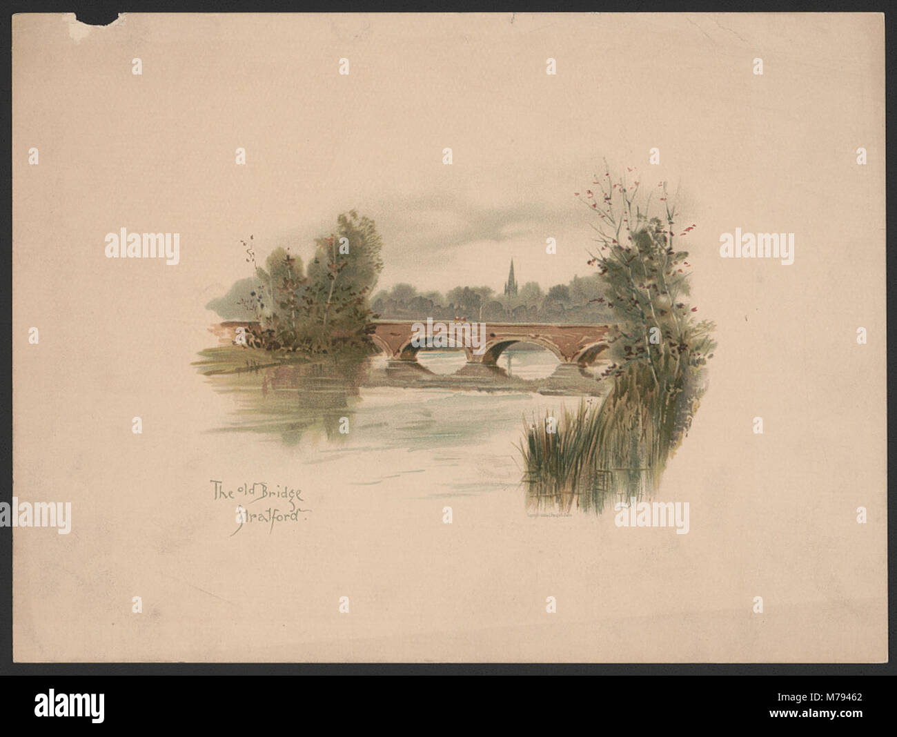 Photograph of the Old Bridge in Stratford, capturing its historical ...