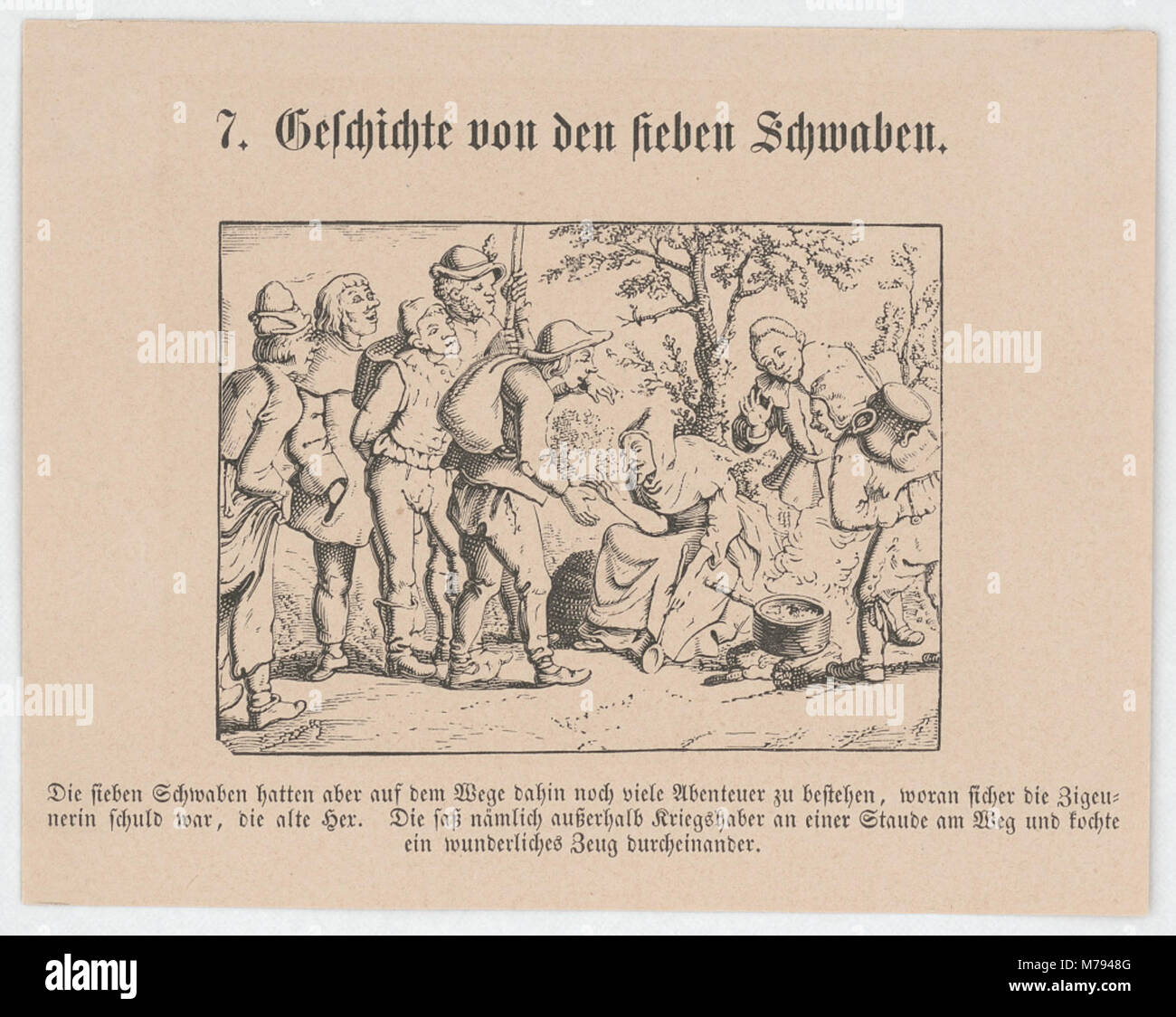 A German-language book titled 'History of the Seven Swabians ...