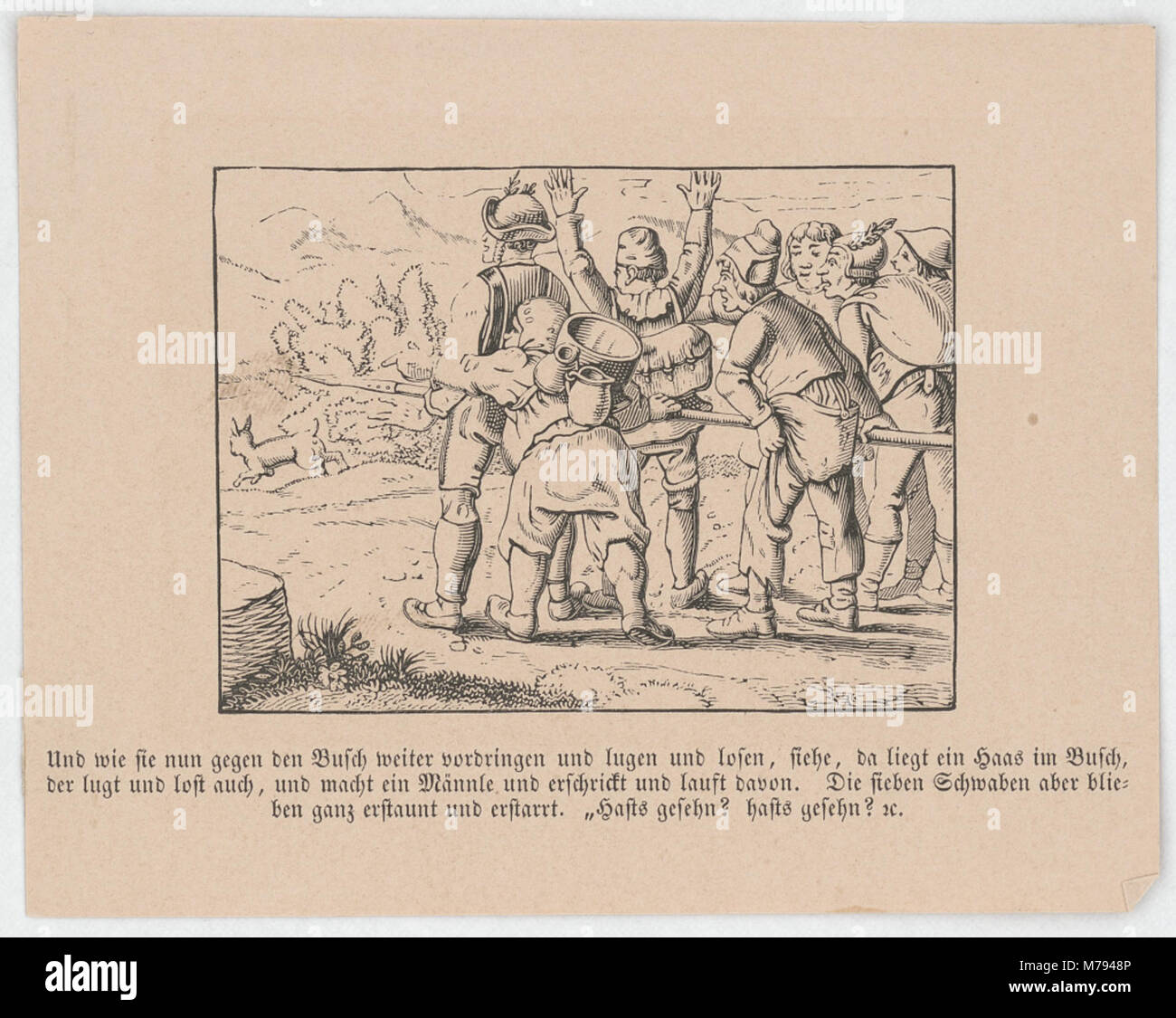 A scene from a narrative describing the progression of individuals ...