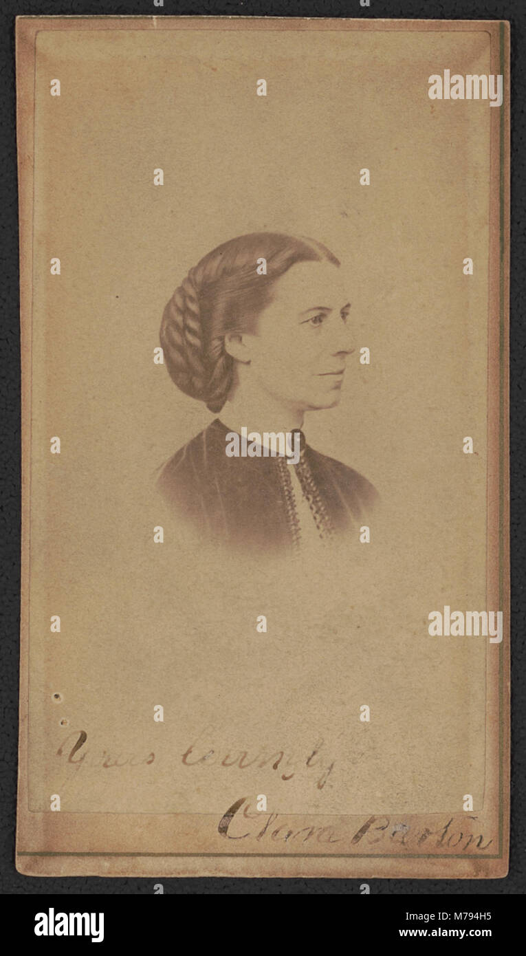 Clara Barton, a prominent nurse during the American Civil War, is ...