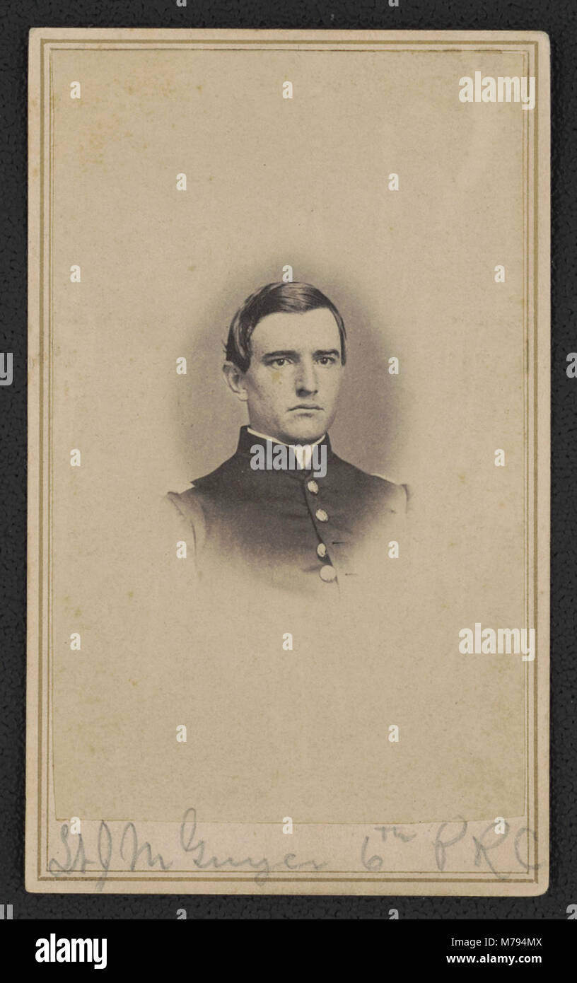 Captain John M. Guyer of Co. I, 35th Pennsylvania Infantry Regiment in uniform) - Geo. H. Wood ...