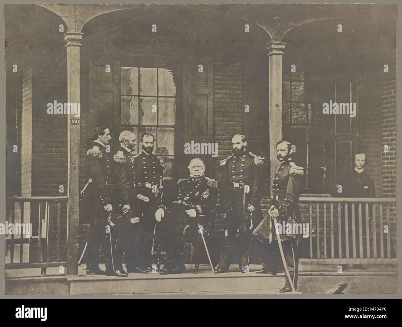 Vintage photo of winfield scott and staff hi-res stock photography and images - Alamy