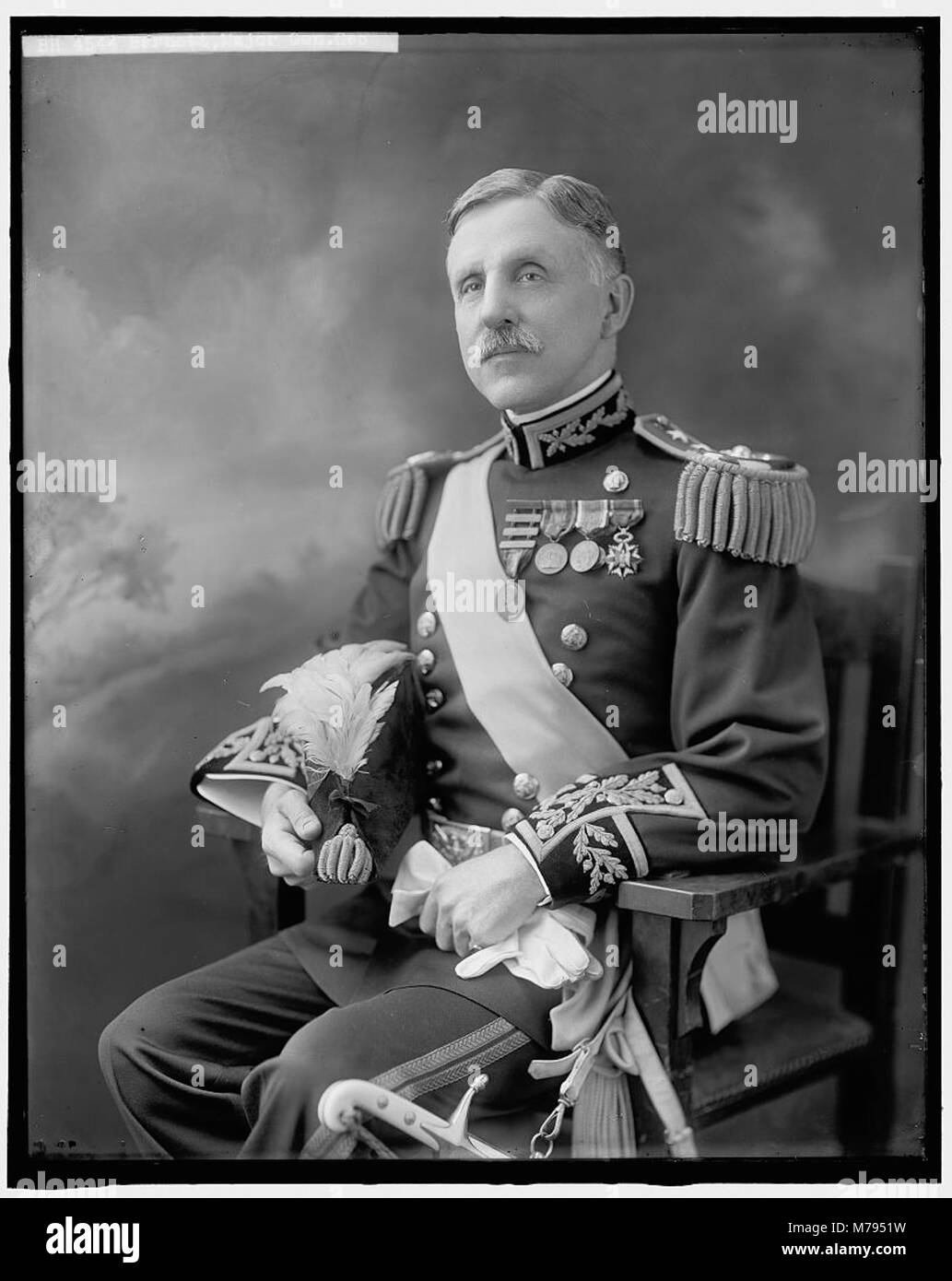 A portrait of General George Barnett, a prominent U.S. Marine Corps ...