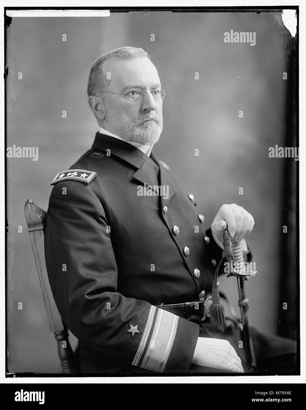 This photograph shows Admiral E.B. Barry, a prominent U.S. naval ...