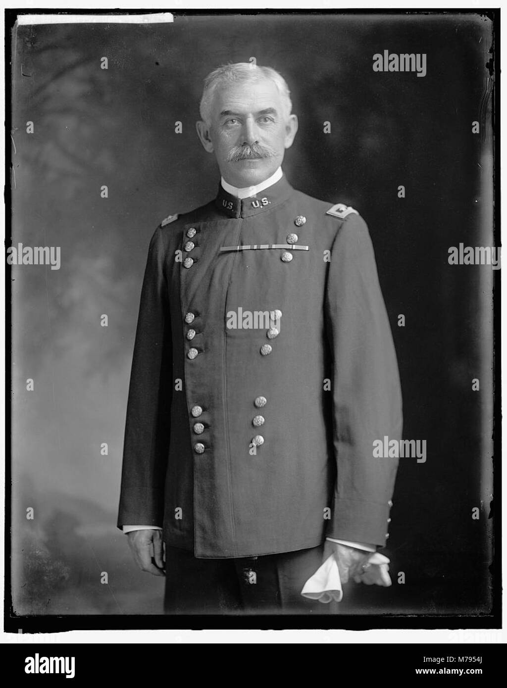 A formal portrait of General T.H. Barry, a military leader, likely ...