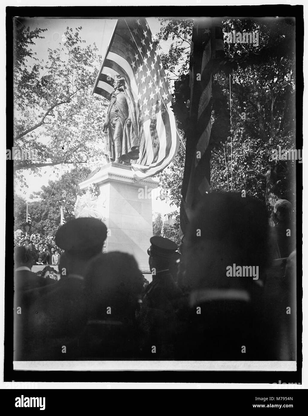 The unveiling of the Barry Monument in Washington, D.C. The monument ...