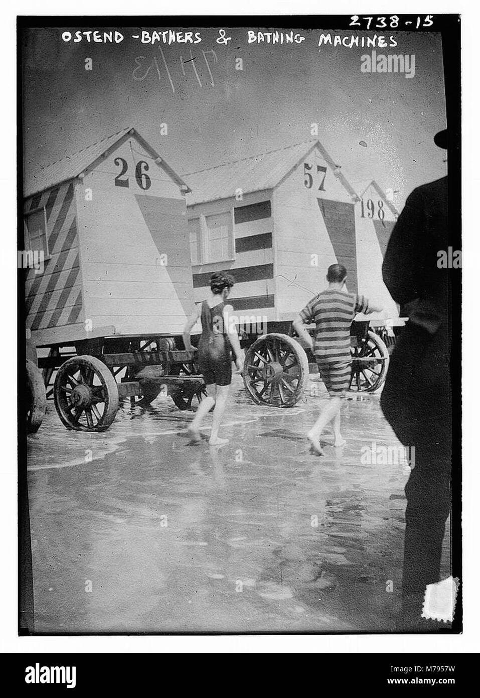 Vintage bathers illustration Cut Out Stock Images & Pictures - Alamy