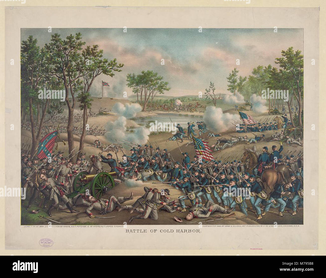 The Battle of Cold Harbor, fought in 1864 during the American Civil War ...