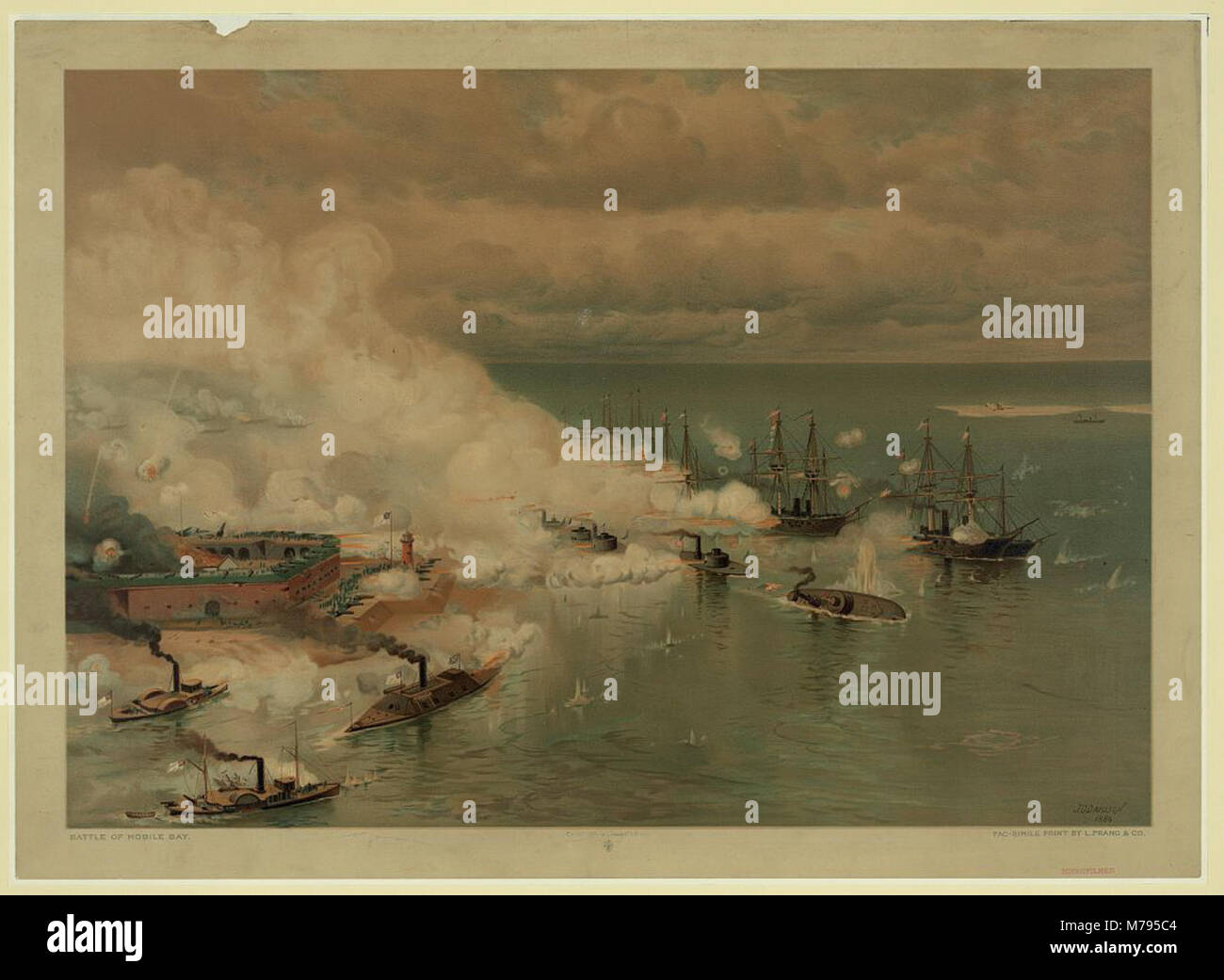 The Battle of Mobile Bay, fought during the American Civil War, is ...
