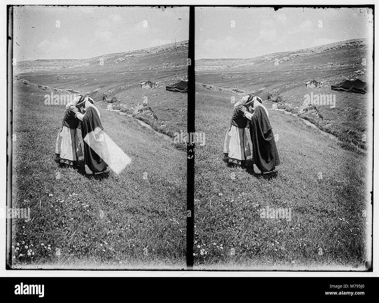 A photograph from a Bedouin wedding series, showing a traditional ...