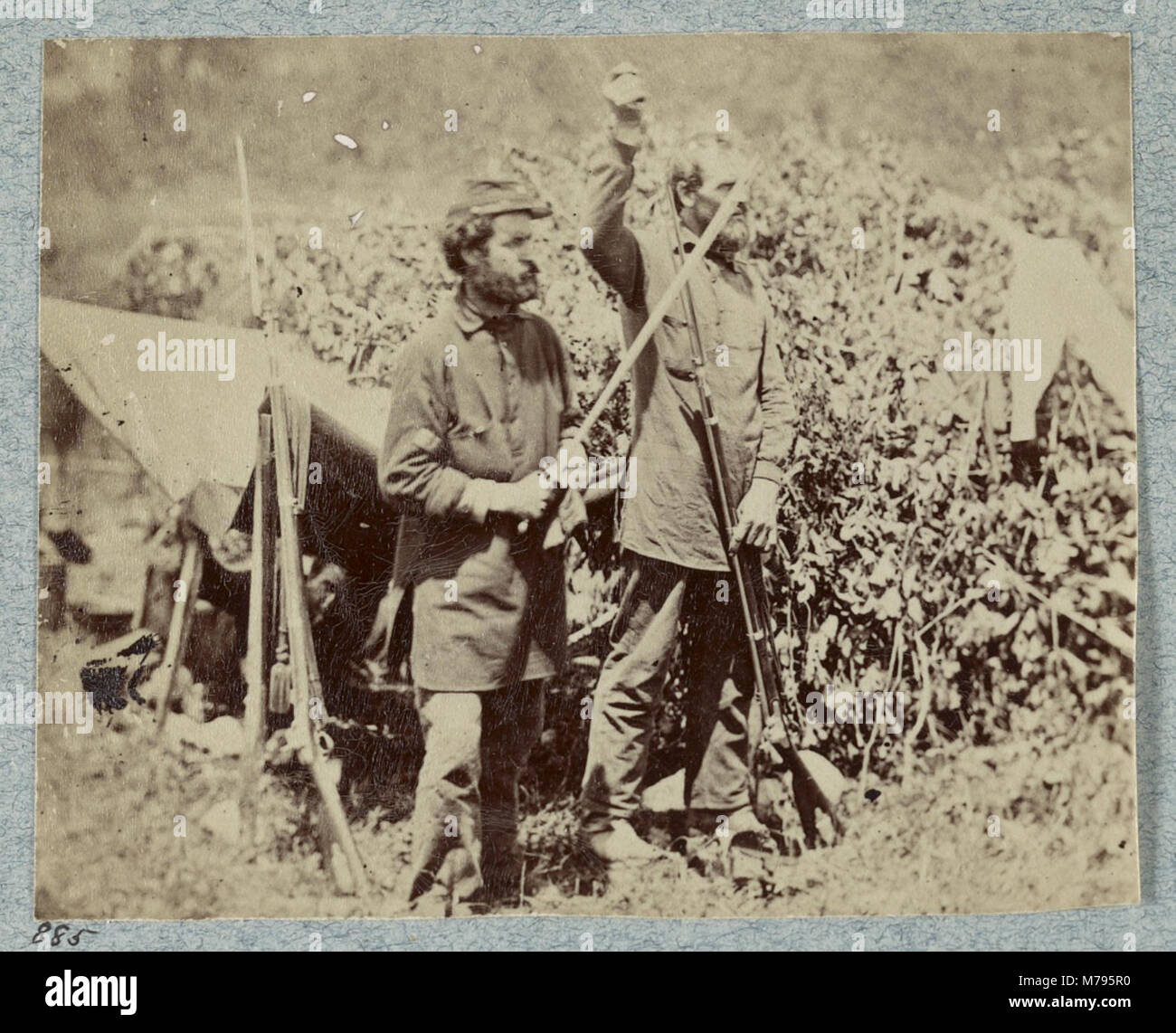 A historical portrait of the 2nd Rhode Island Infantry, capturing their ...