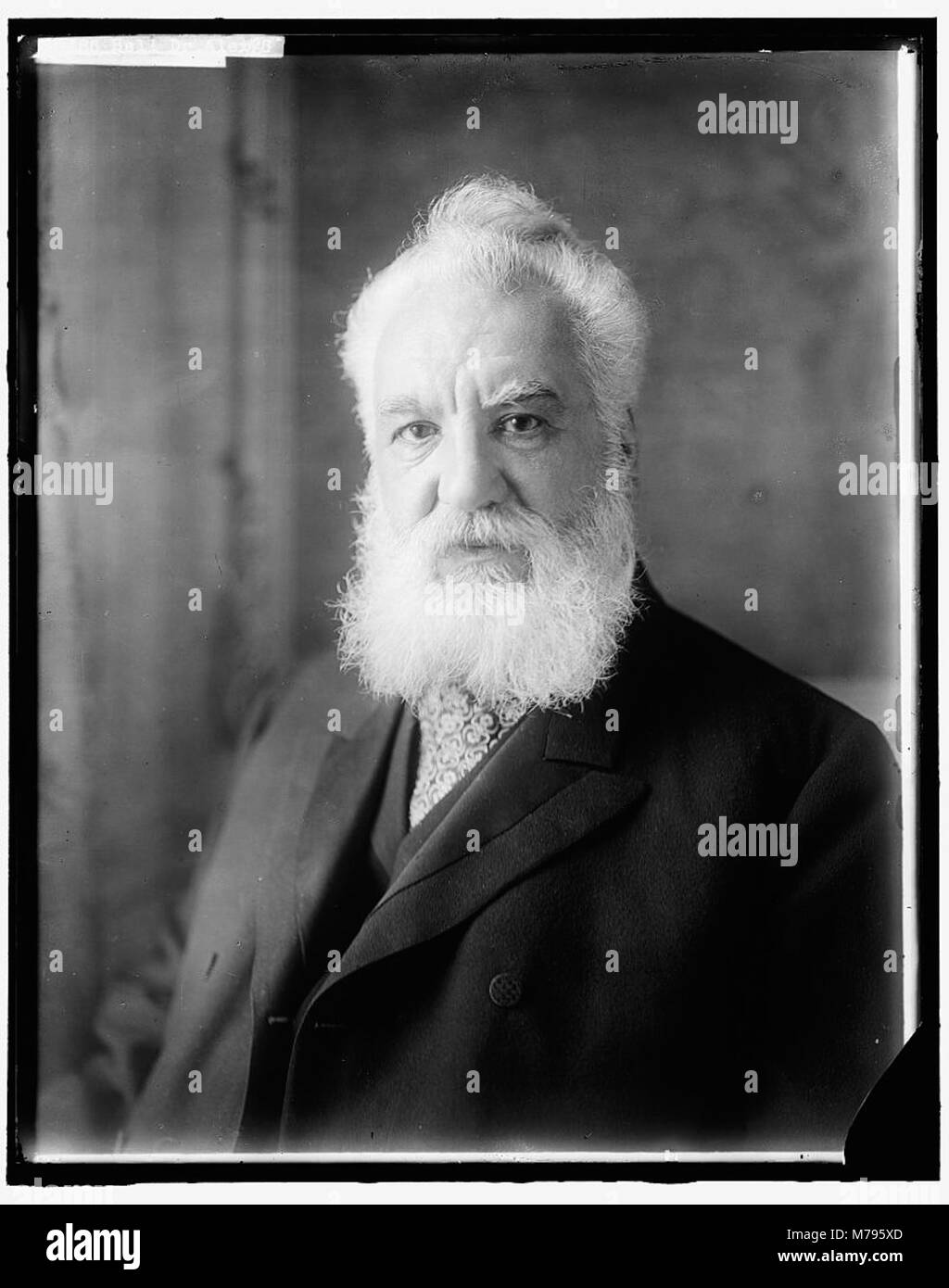 A portrait of Alexander Graham Bell, the renowned inventor and ...