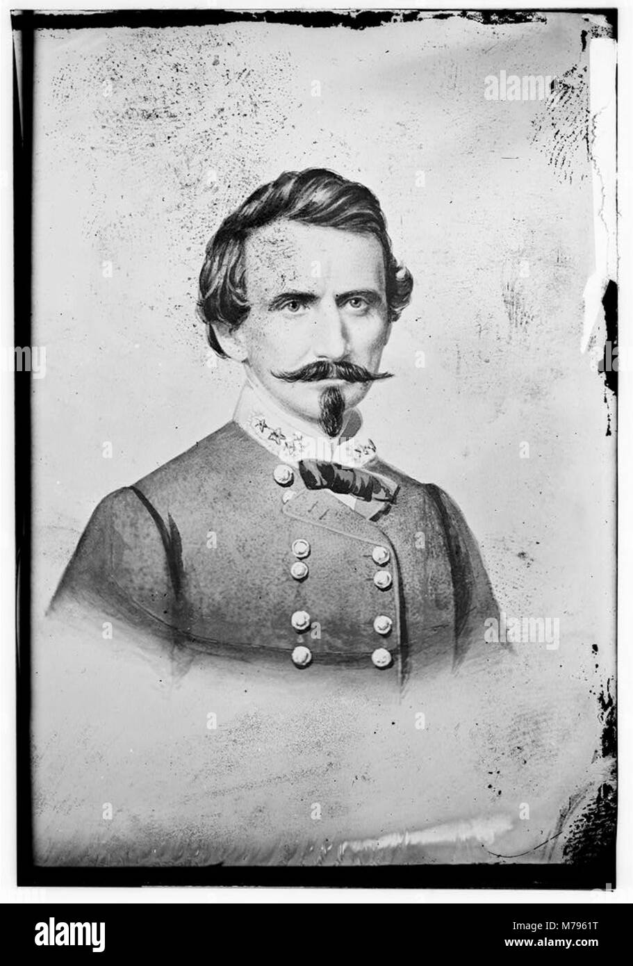 A portrait of Benjamin McCulloch, a Confederate Army officer during the ...