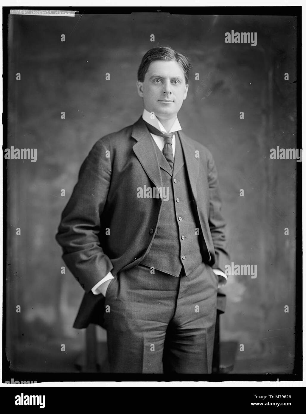 A portrait of Honorable W.S. Bennett, a notable figure, captured in a ...