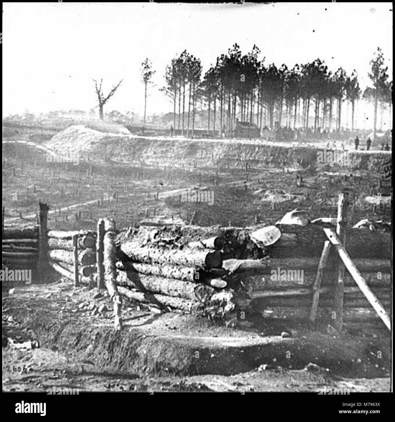The Federal earthworks near Point of Rocks at Bermuda Hundred, Virginia ...