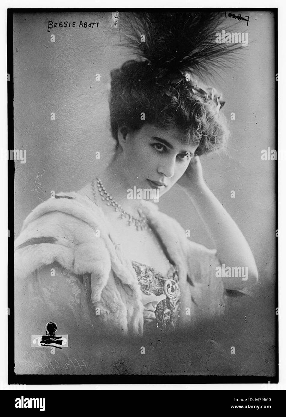 A portrait of Bessie Abott, an American opera singer recognized for her ...