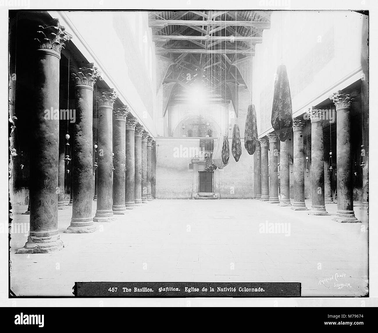 Basilica of the nativity bethlehem Black and White Stock Photos ...