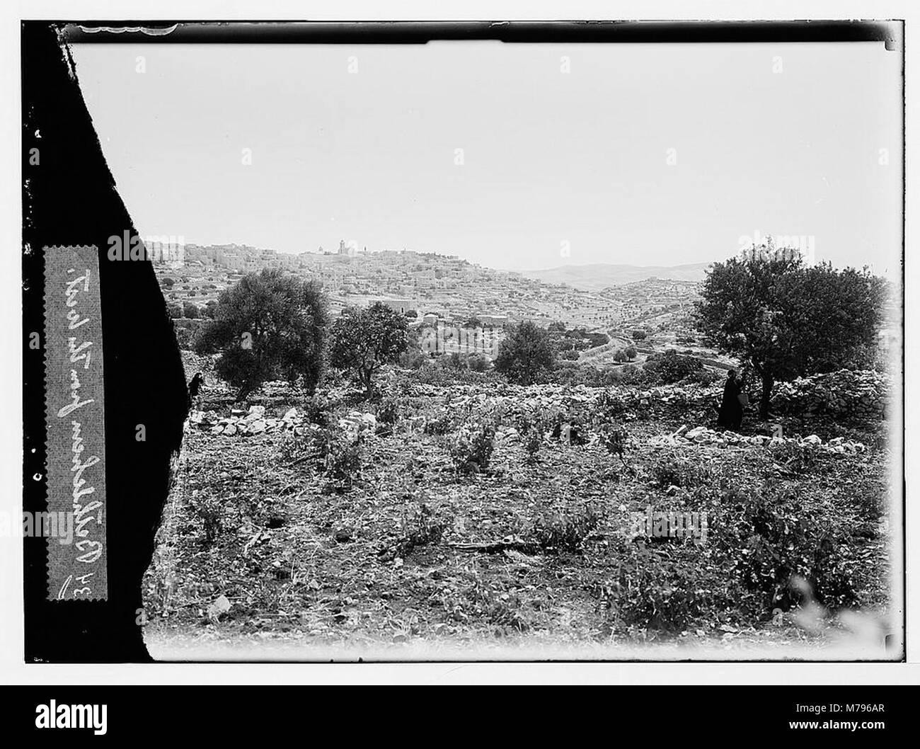 A photograph showing the city of Bethlehem from the western vantage ...