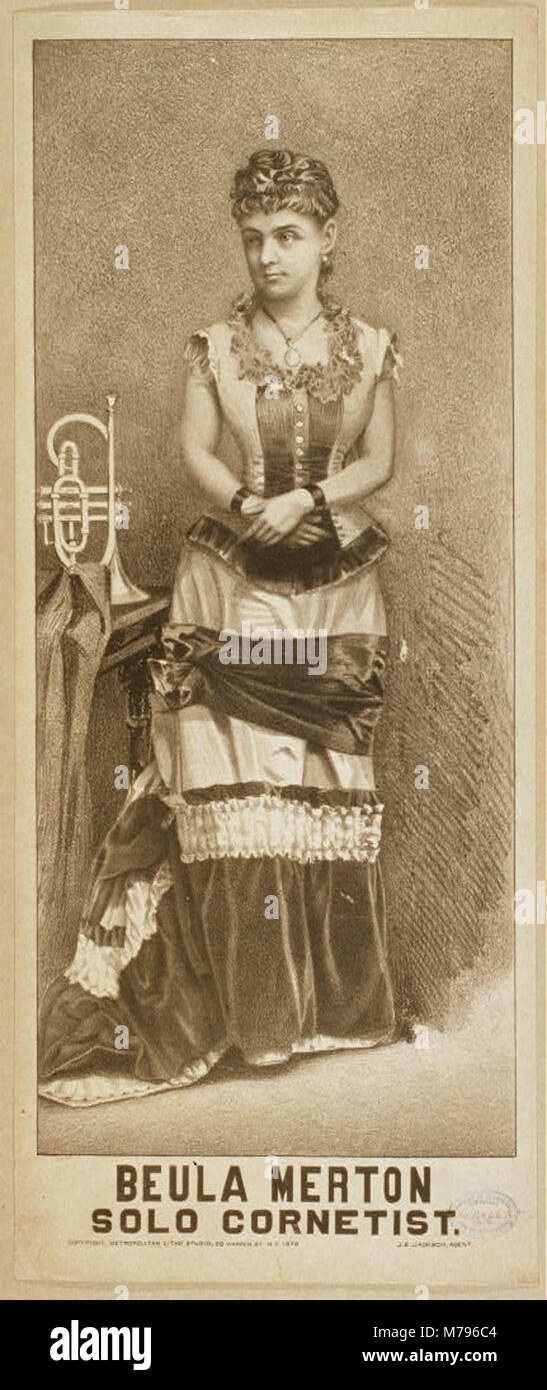 Beula Merton was a prominent solo cornetist, known for her performances ...