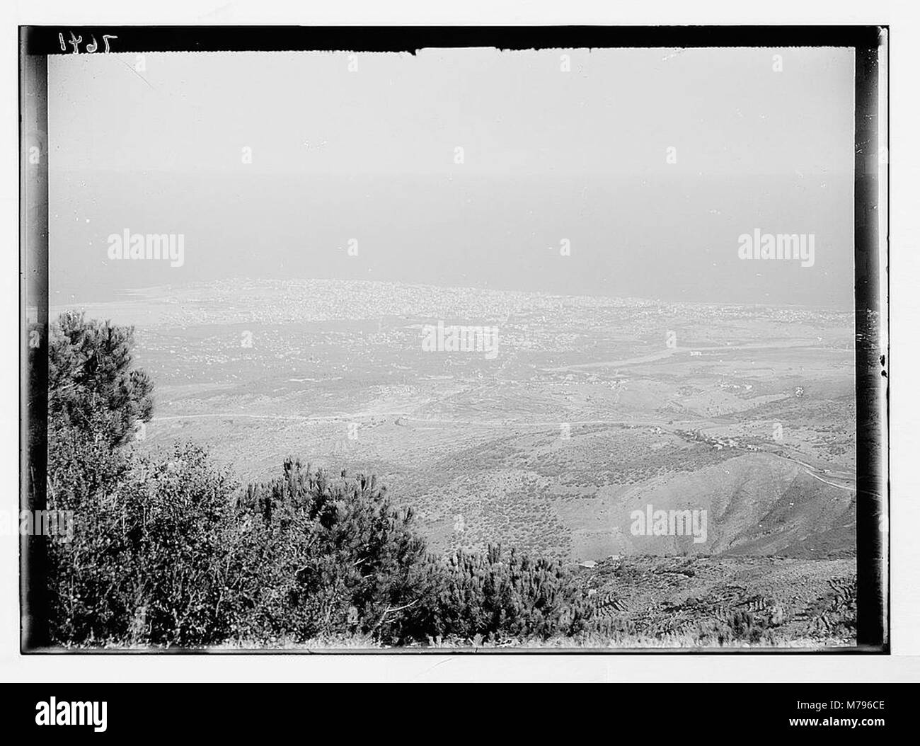 This photograph shows a view of Beirut, Lebanon, from Aley, capturing ...