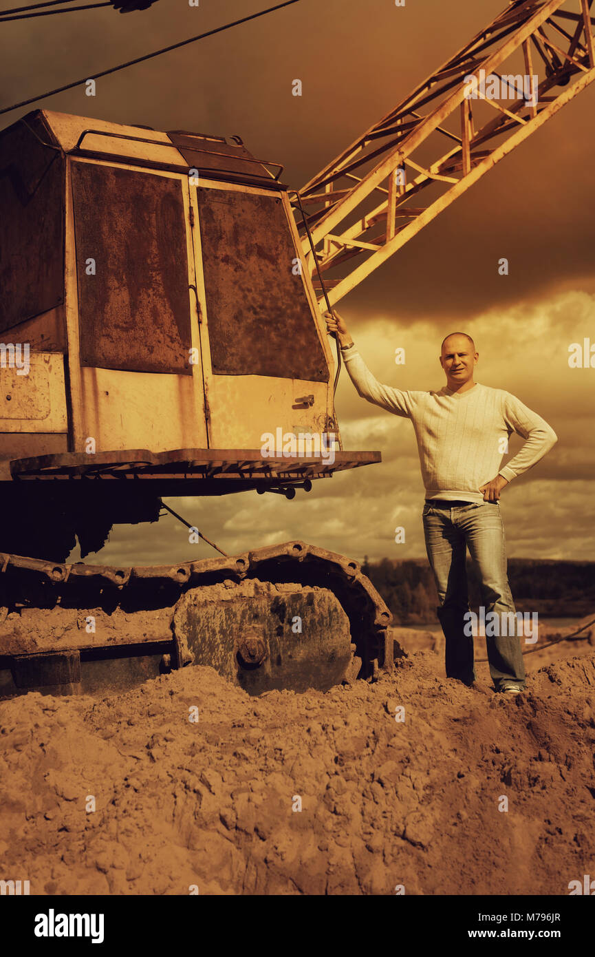 Portrait tractor operator construction hi-res stock photography and ...