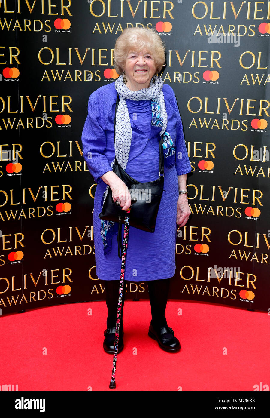 Meg Johnson attending the The Olivier Awards with Mastercard Nominees ...