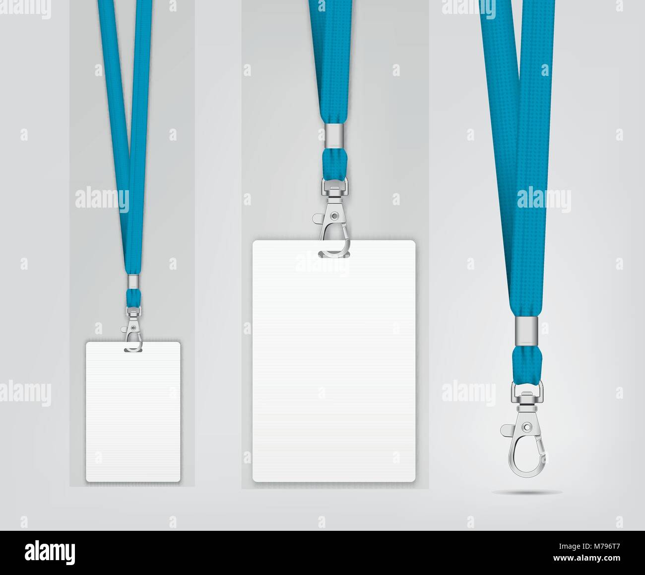 Lanyard design with cord. Cord texture effect. Simple lanyard for ...