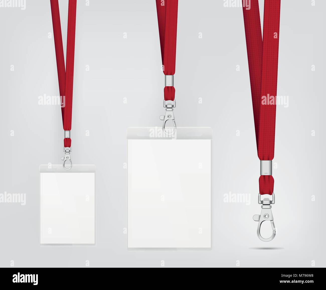 Lanyard design with cord. Cord texture effect. Simple lanyard for ...