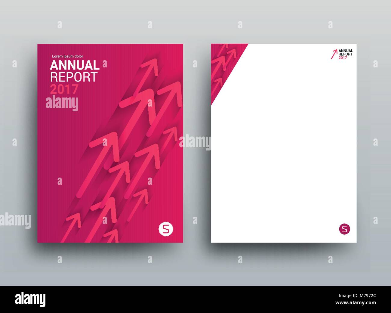 Template cover and page design. Illustration of arrows moving up ...