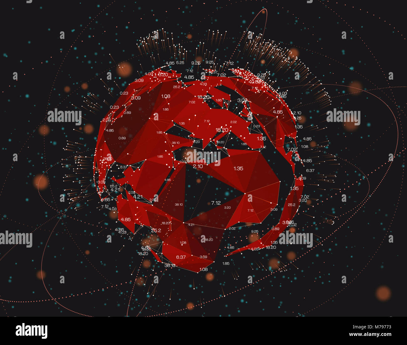 Future Earth Network Technology, Network Connection, Future Times Stock ...