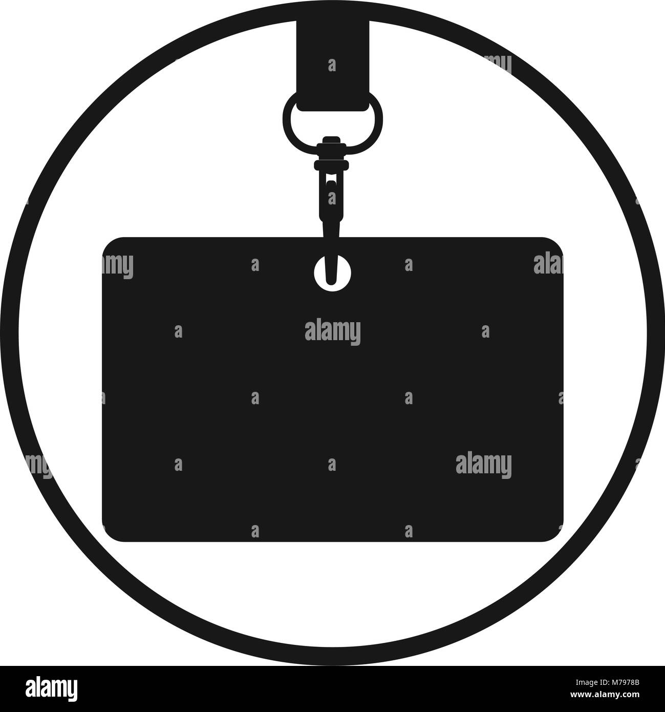 Lanyard icon hi-res stock photography and images - Alamy