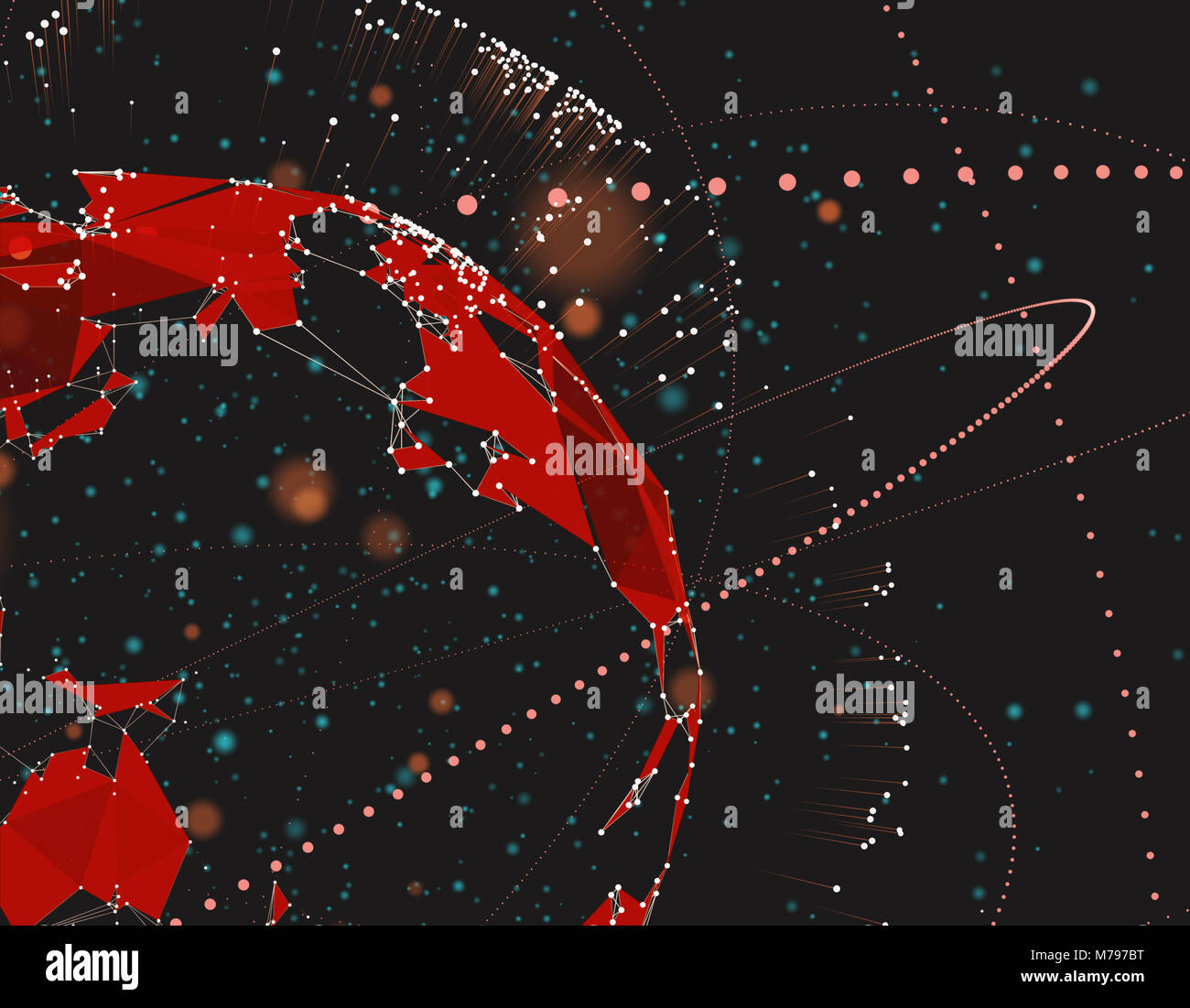 Future Earth Network Technology, Network Connection, Future Times Stock ...