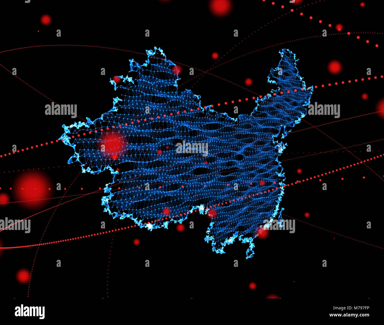 Future Network Connection Technology, Programming, Science Fiction Map ...