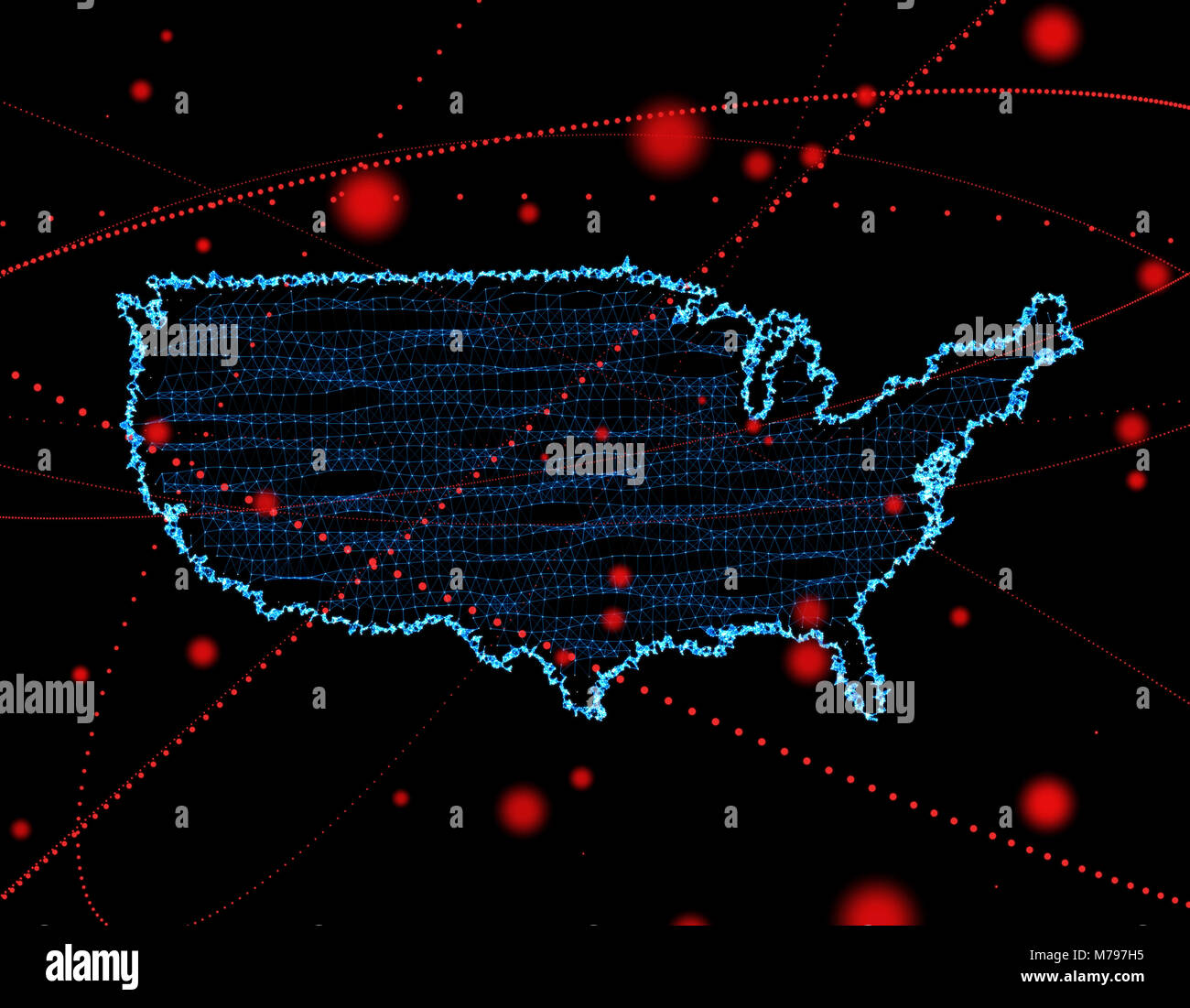 Future Network Connection Technology, Programming, Science Fiction Map ...