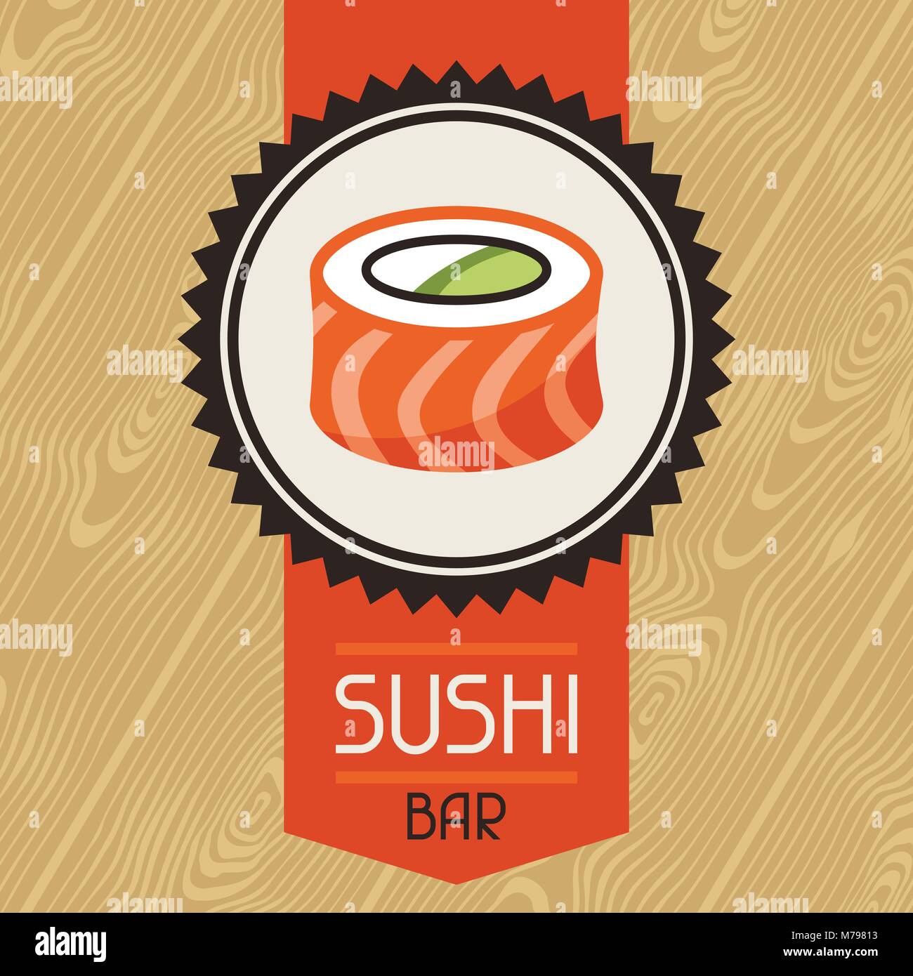 Background with sushi Stock Vector Image & Art - Alamy