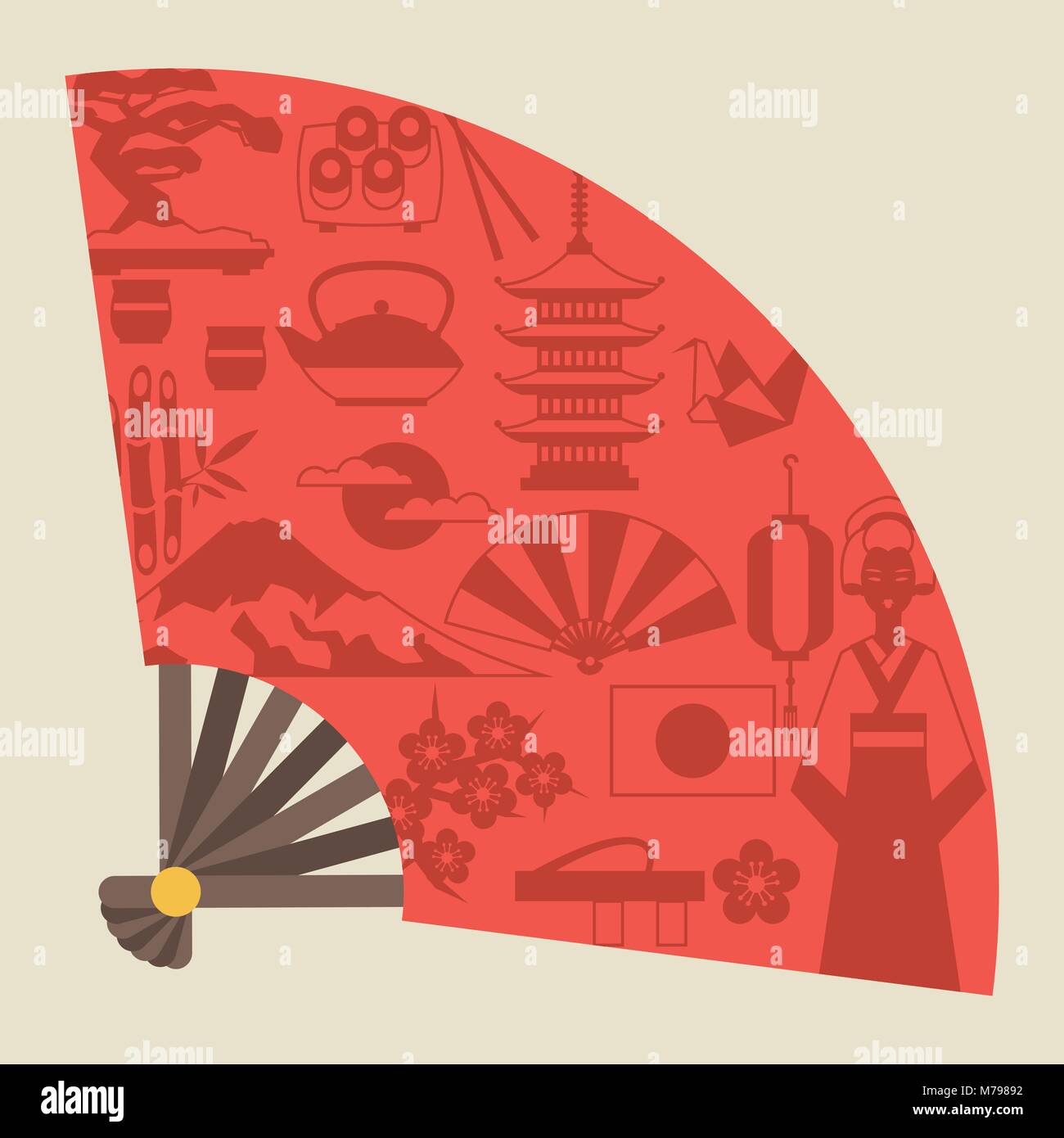 Japan background design Stock Vector Image & Art - Alamy