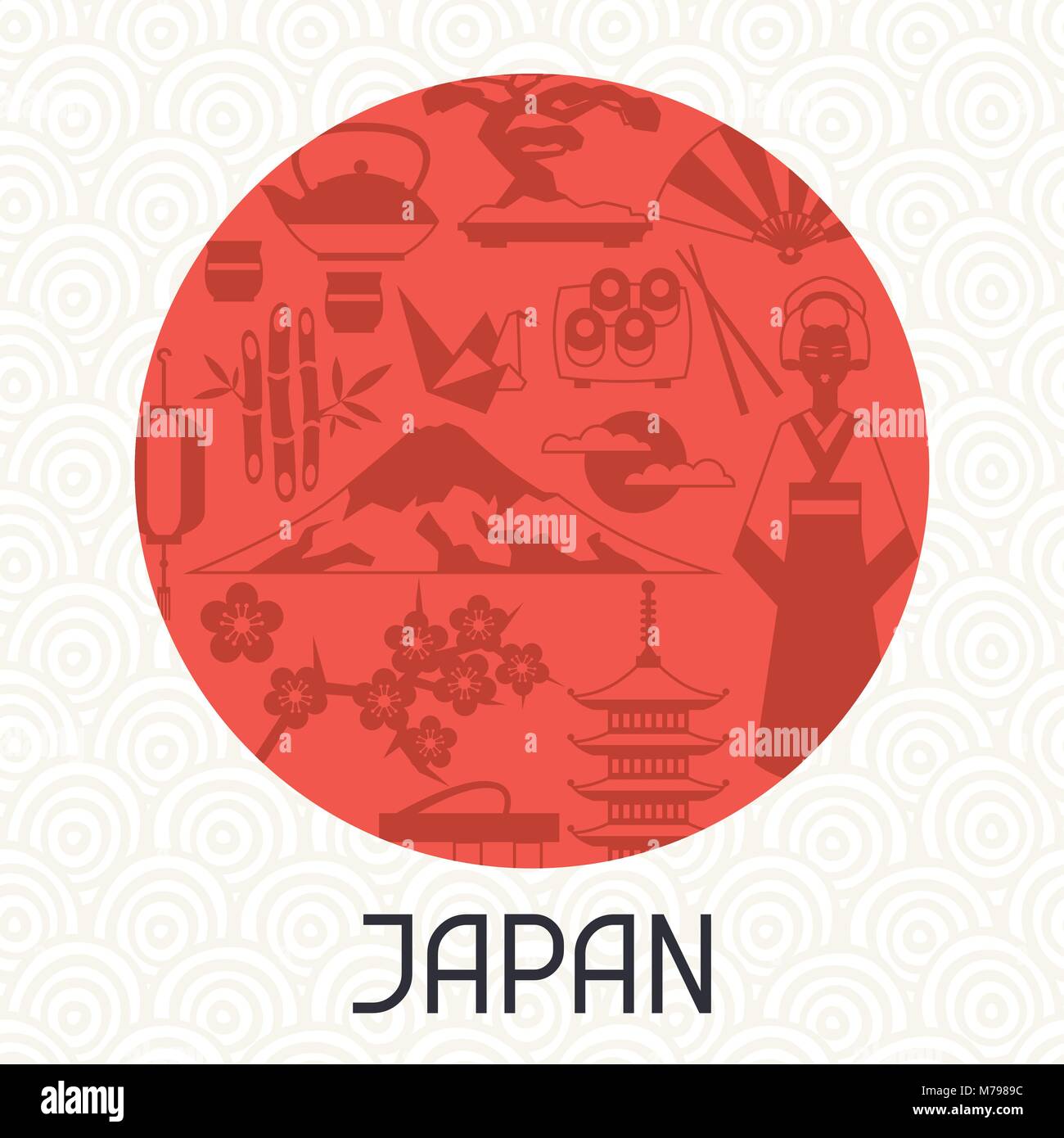 Japan background design Stock Vector Image & Art - Alamy