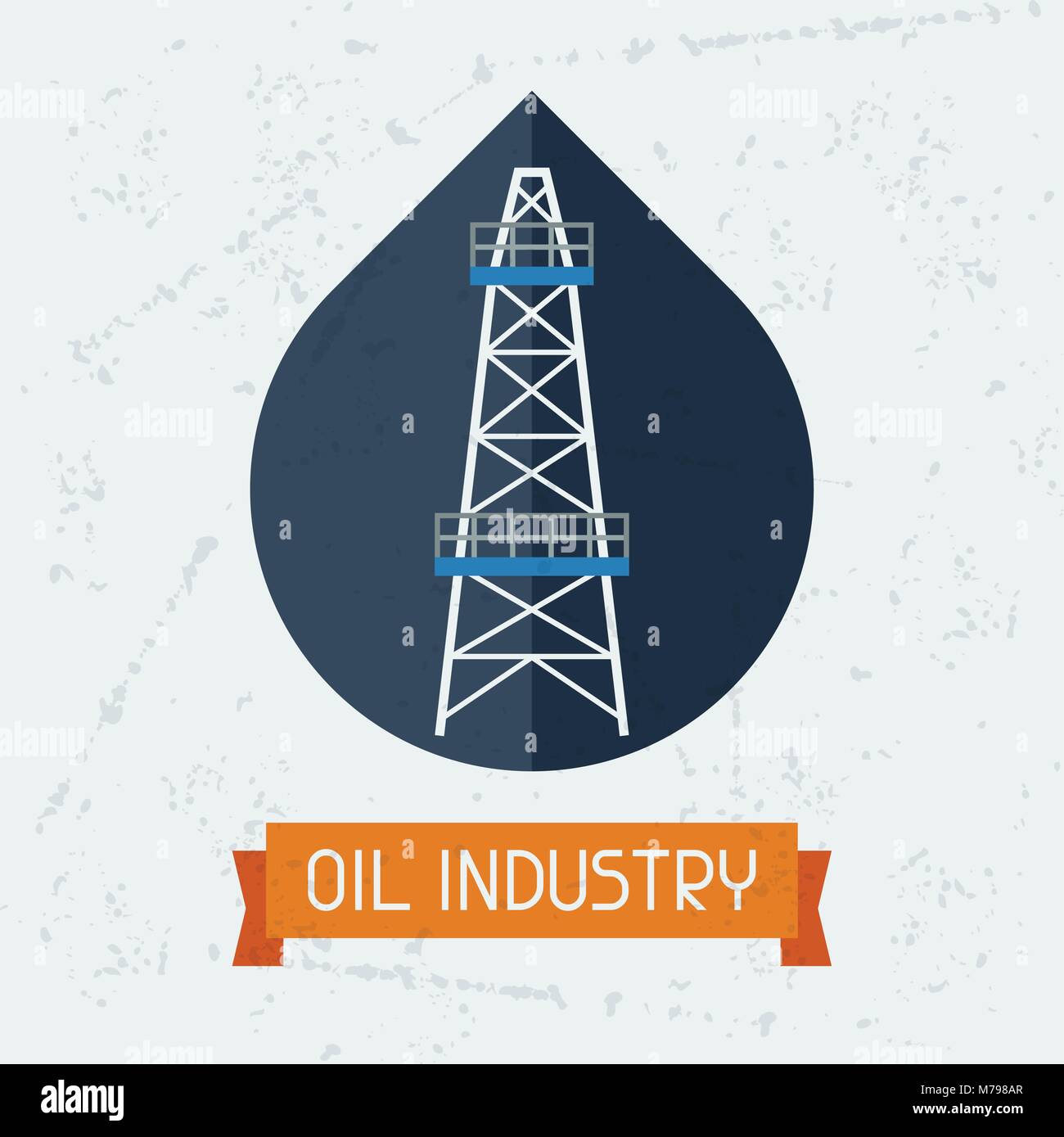 Oil derrick in oilfield background Stock Vector Image & Art - Alamy