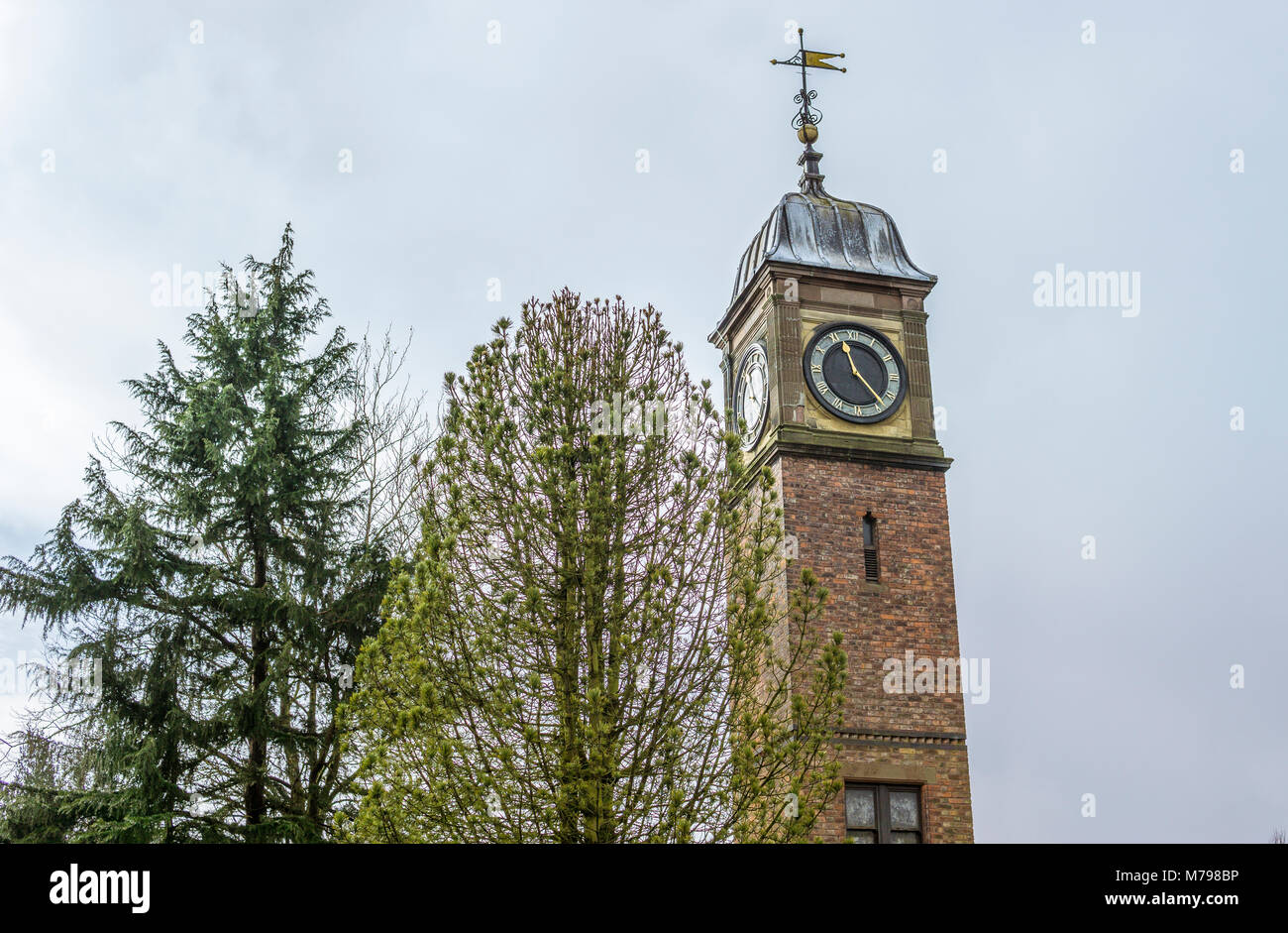 UK Warrington Walton Gardens clock tower Stock Photo - Alamy