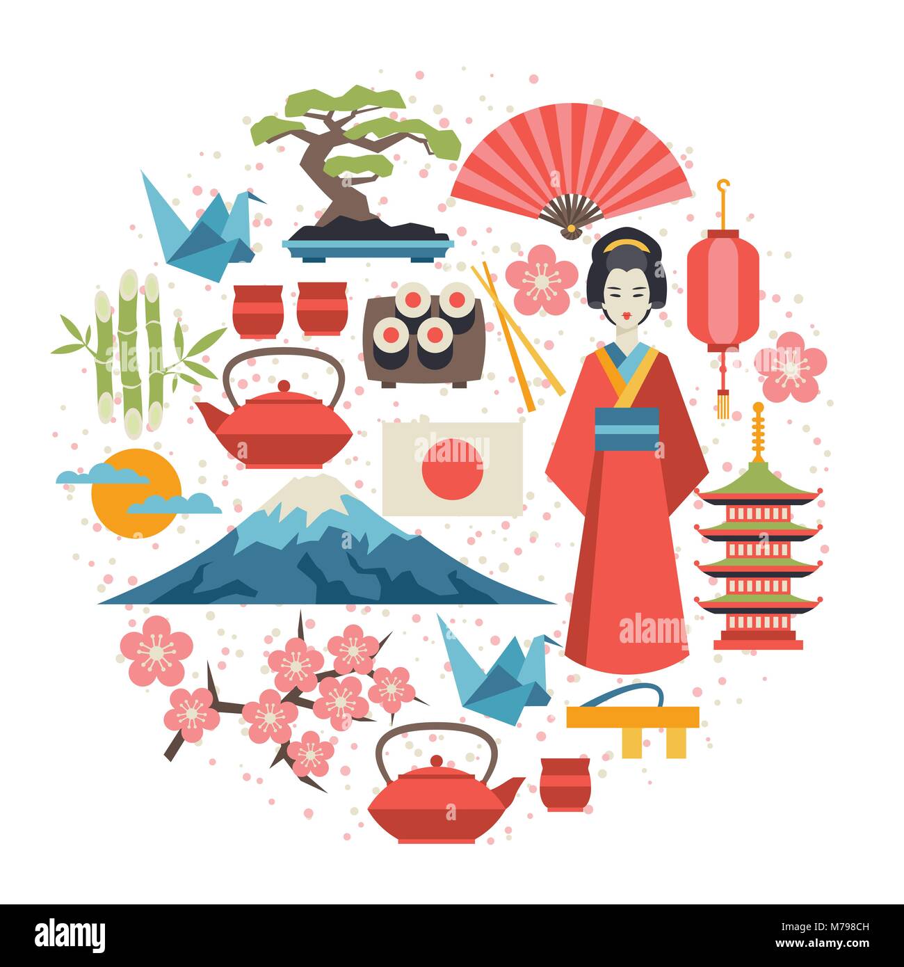Japan culture poster icon vector hi-res stock photography and images ...