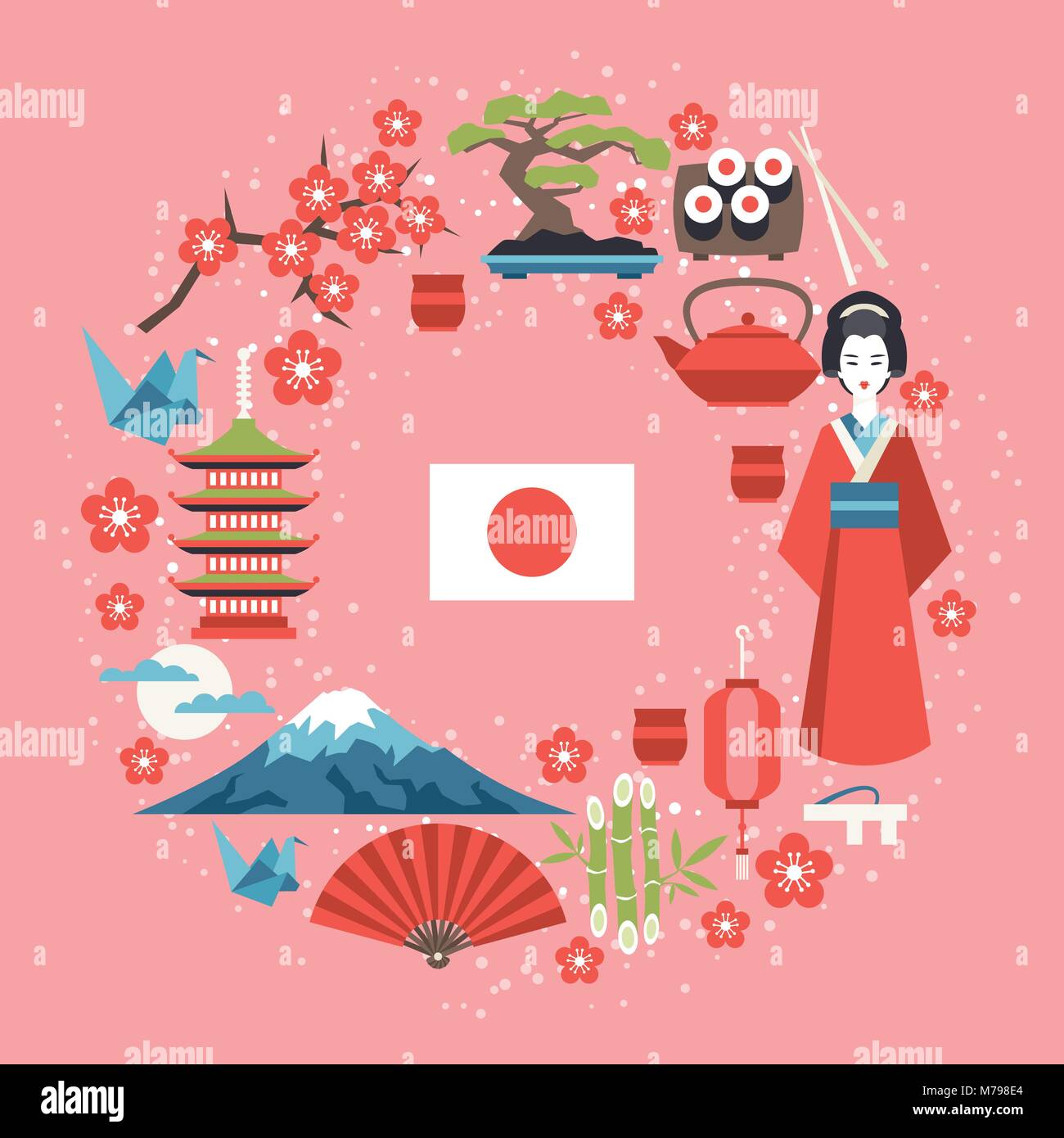 Japan background design Stock Vector Image & Art - Alamy