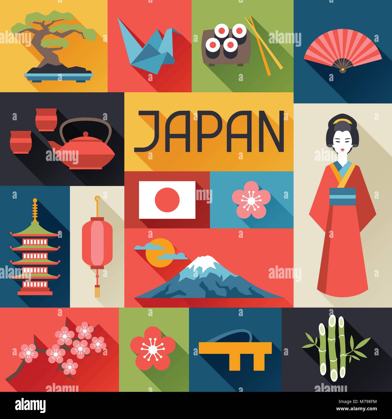 Japan background design Stock Vector Image & Art - Alamy