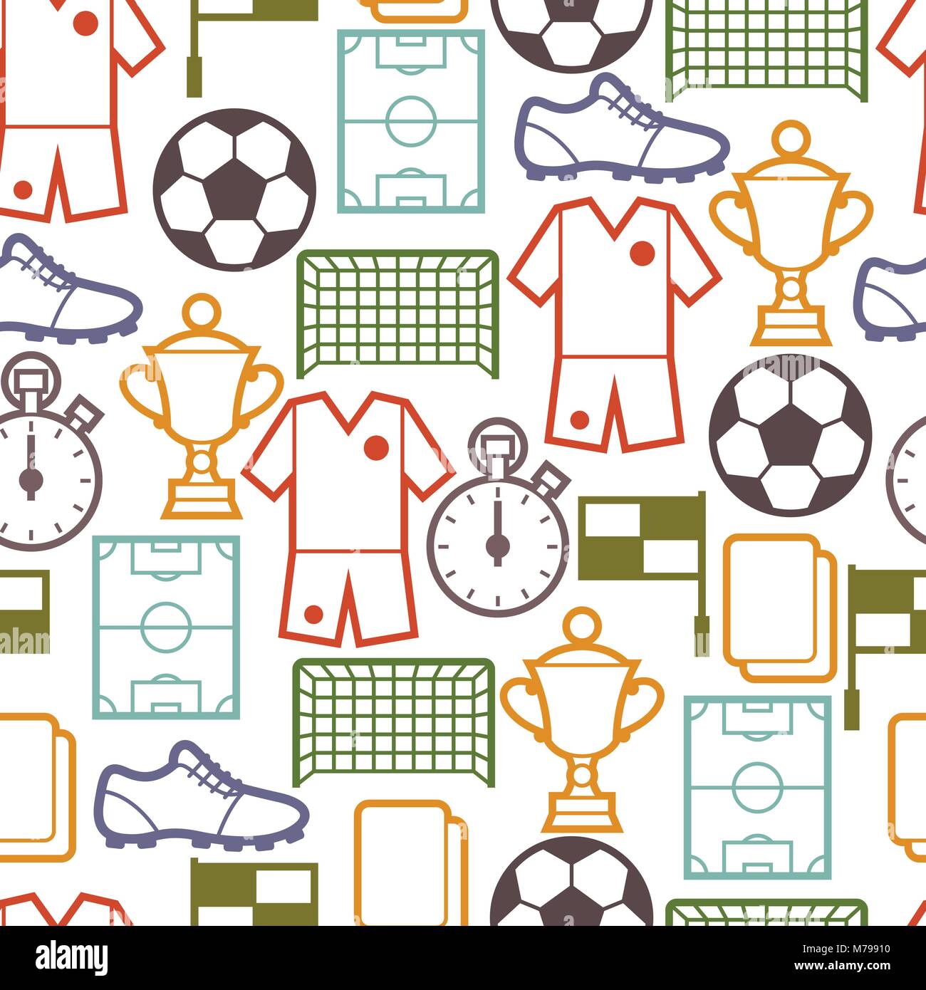 Soccer ball tile Stock Vector Images - Alamy
